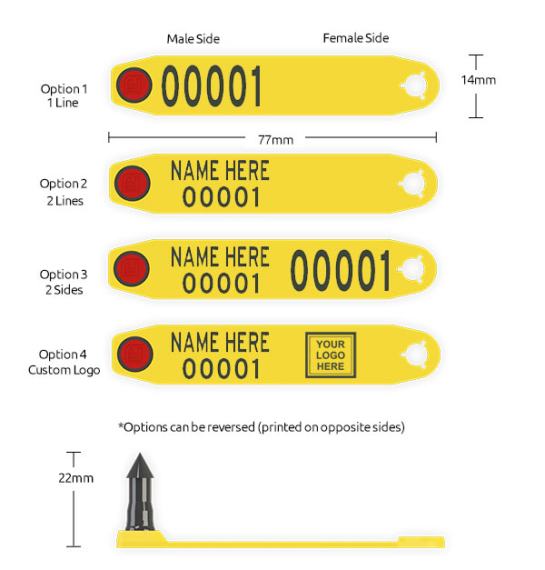 Leader MultiPin EID Sheep & Goat tag - 4Tags.co.za