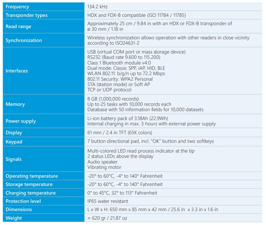Allflex AWR300 EID Tag Stick Reader - 4Tags.co.za